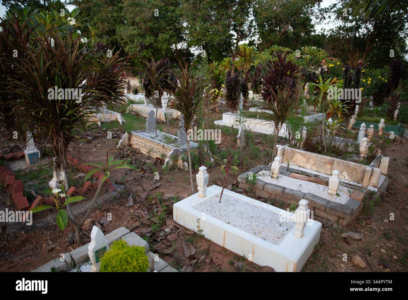 Traditional Common Burial Ground in Malaysia Stock Photo - Alamy