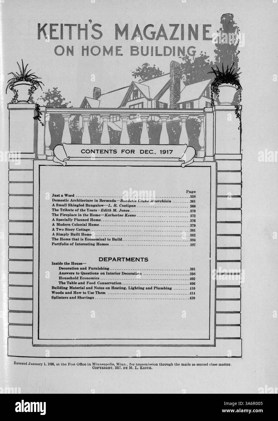 Keith's Magazine, created by architect Max L. Keith in 1917, covers a ...