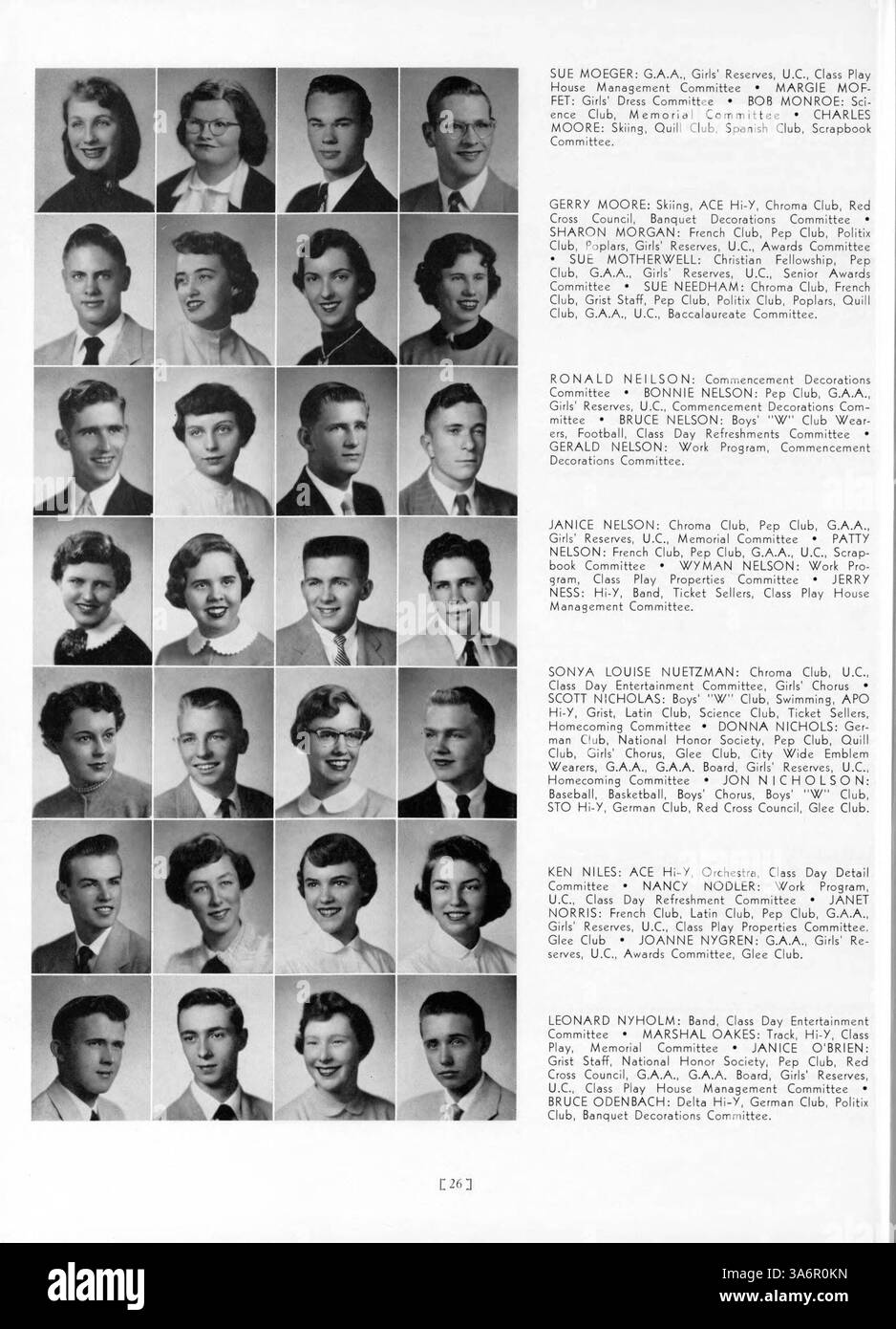 The 1954 Wahian Yearbook documents the school year at Washburn High ...
