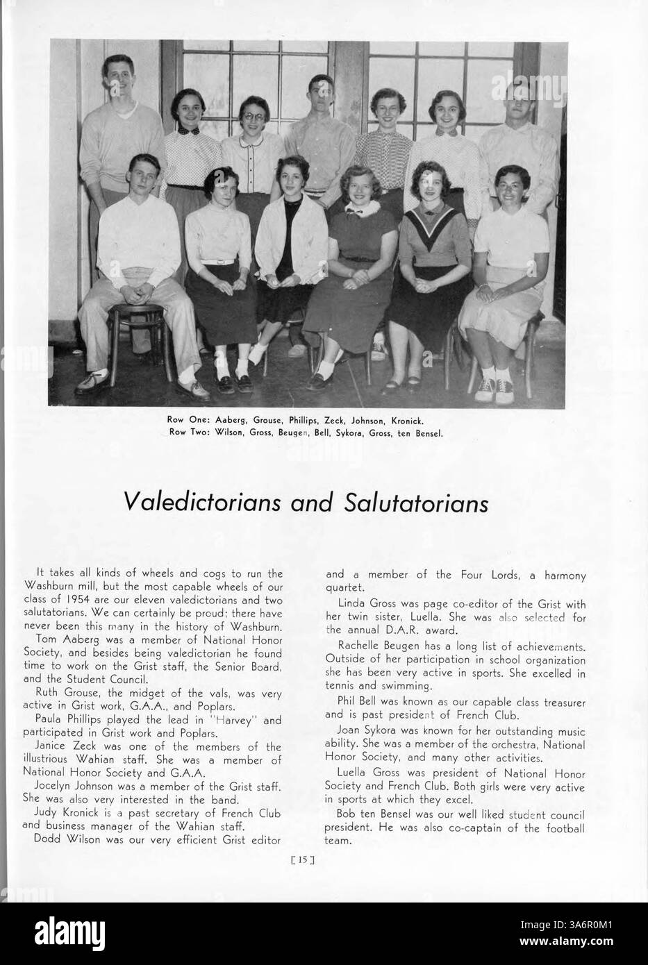 The 1954 Washburn Yearbook, Wahian, offers a look into the school's ...
