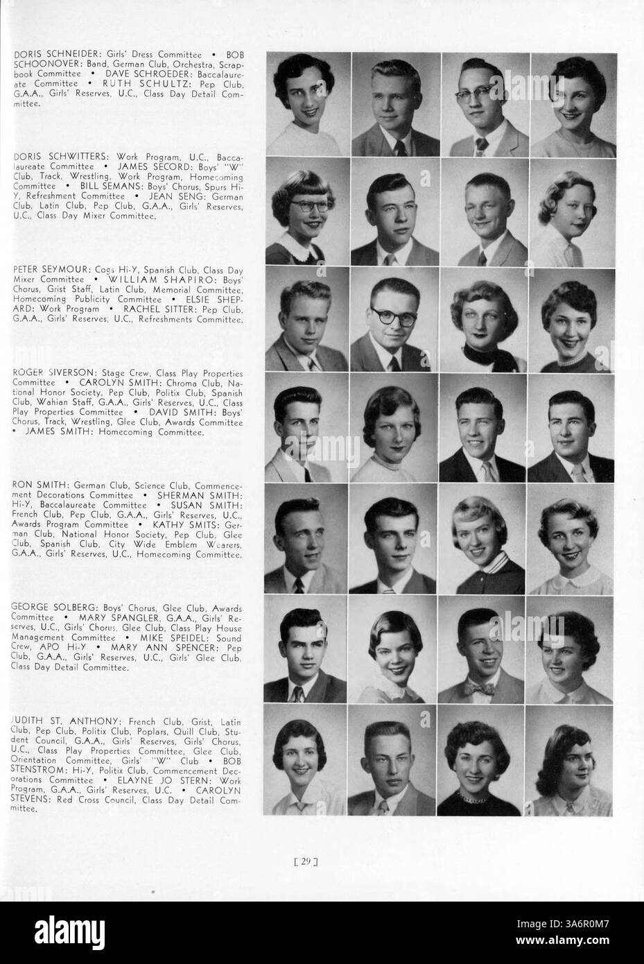 The 1954 Wahian Yearbook captures Washburn High School’s activities ...