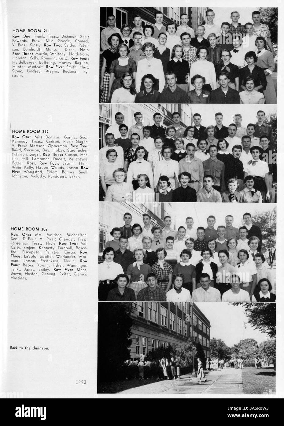 The 1954 Wahian Yearbook from Washburn High School captures the school ...