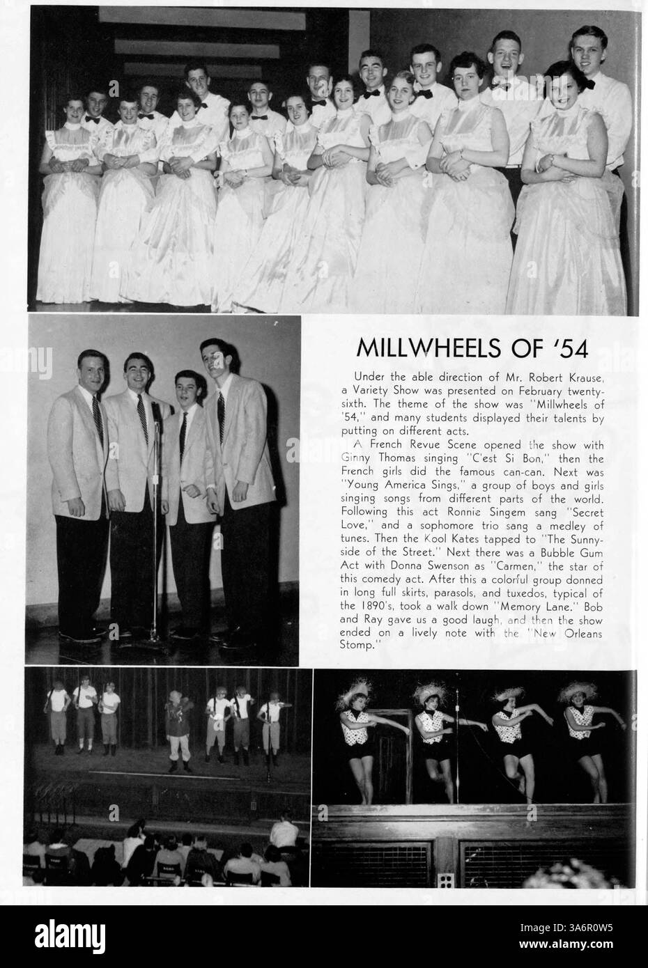 The 1954 Wahian Yearbook highlights Washburn High School's 1953-1954 ...