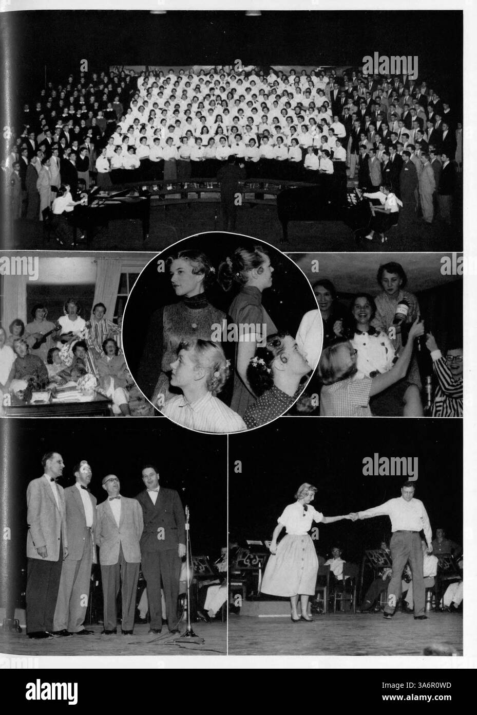 The 1954 Wahian Yearbook from Washburn High School features a ...