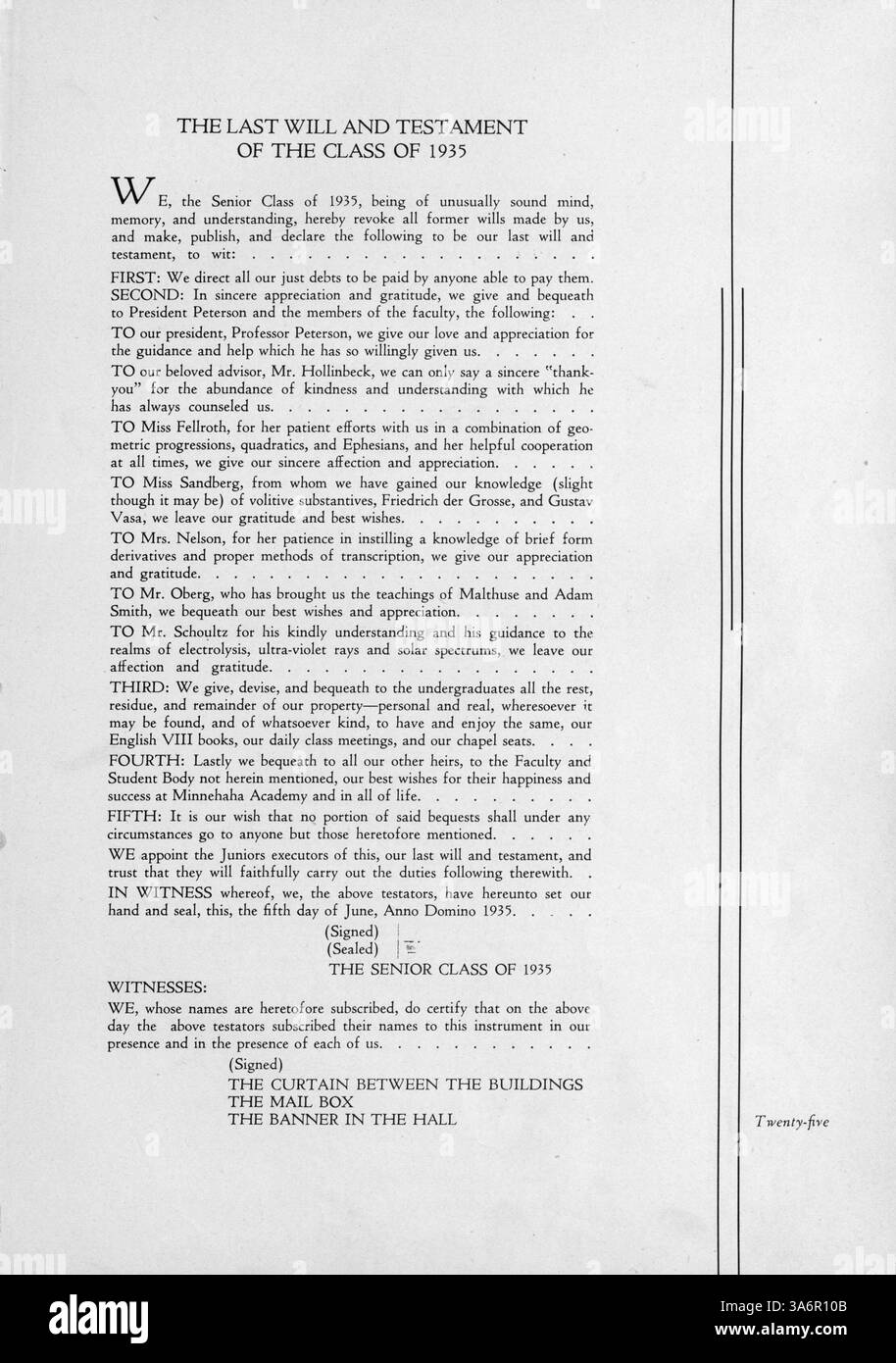 The 1935 Antler Yearbook from Minnehaha Academy captures key moments ...