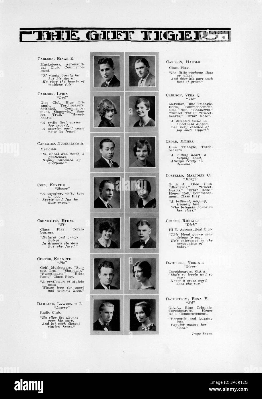 The 1929 South High Yearbook, Tiger, documents the students, faculty ...