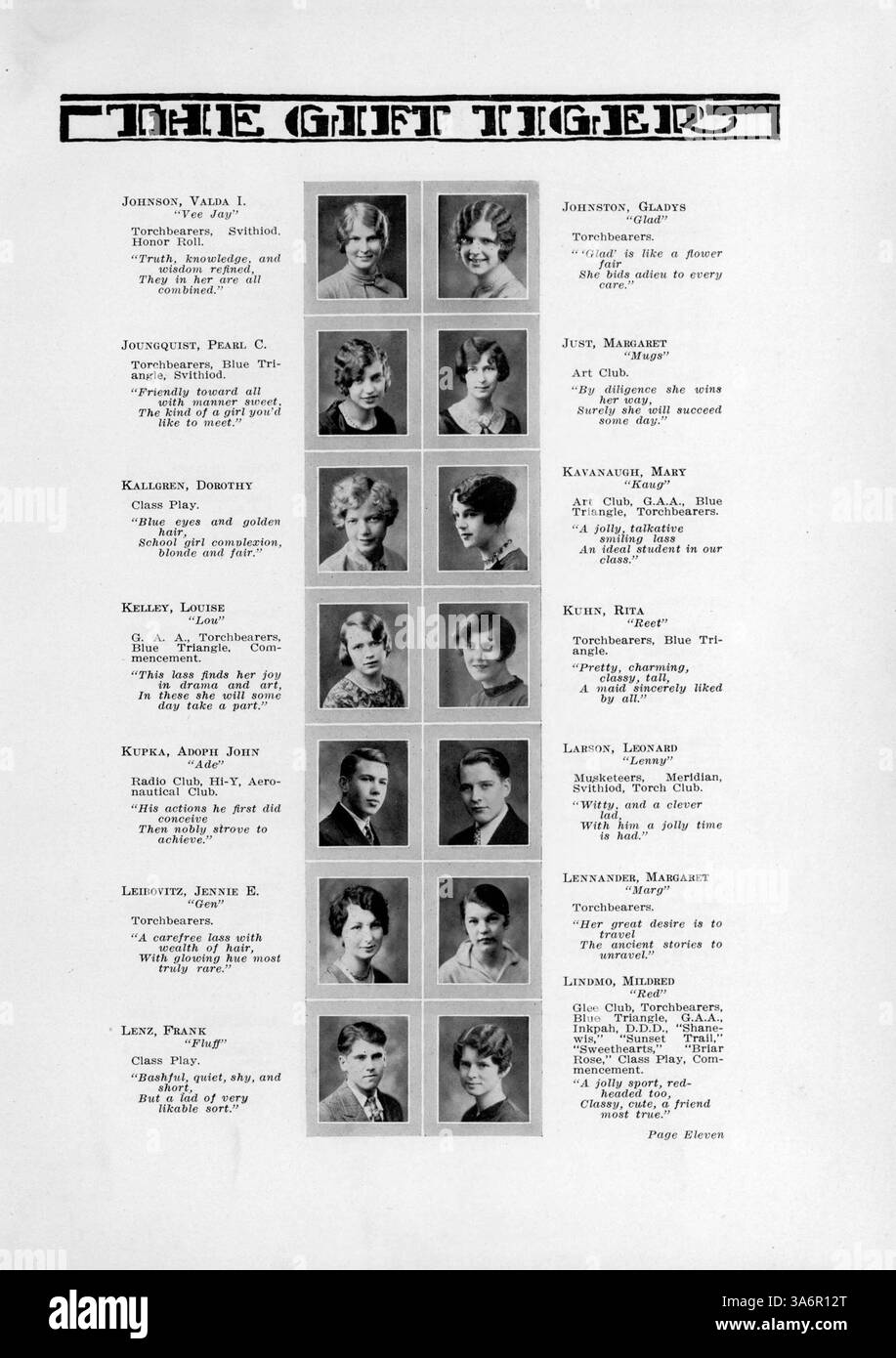 This 1929 edition of South High's yearbook, Tiger, captures the ...