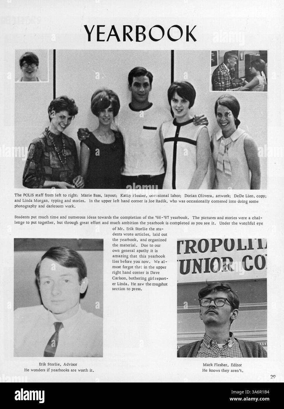 'The Polis' yearbook from Metropolitan State Junior College, 1967 ...