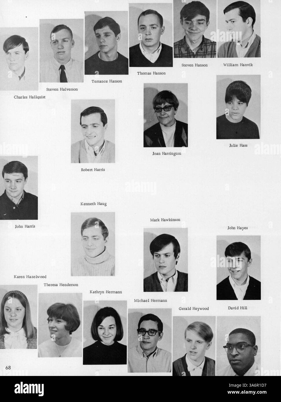Detailing key events of the 1966 1967 academic year hi-res stock ...
