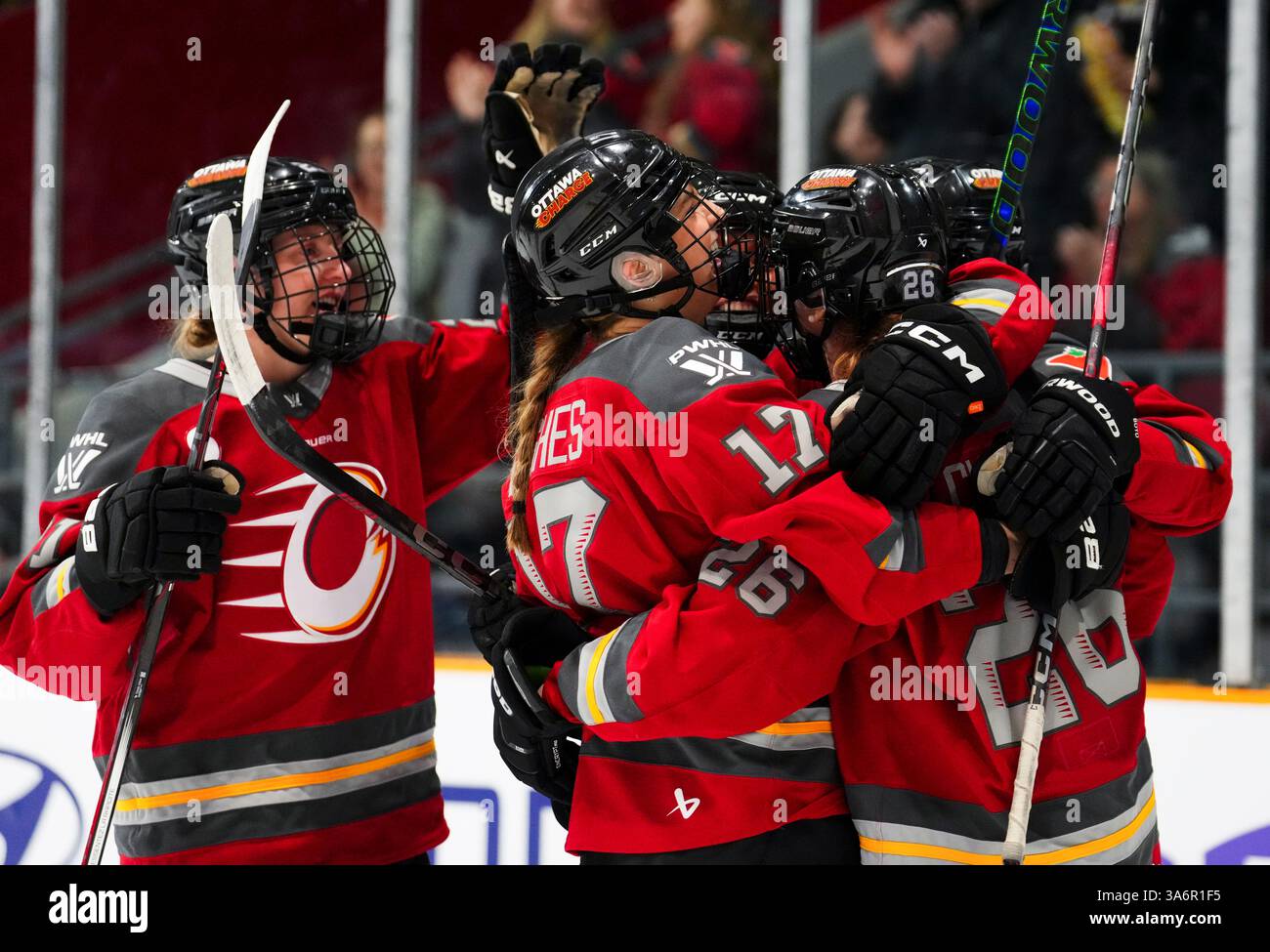 Ottawa, Can. 25th Mar, 2025. Ottawa Charge's Emily Clark (26 ...