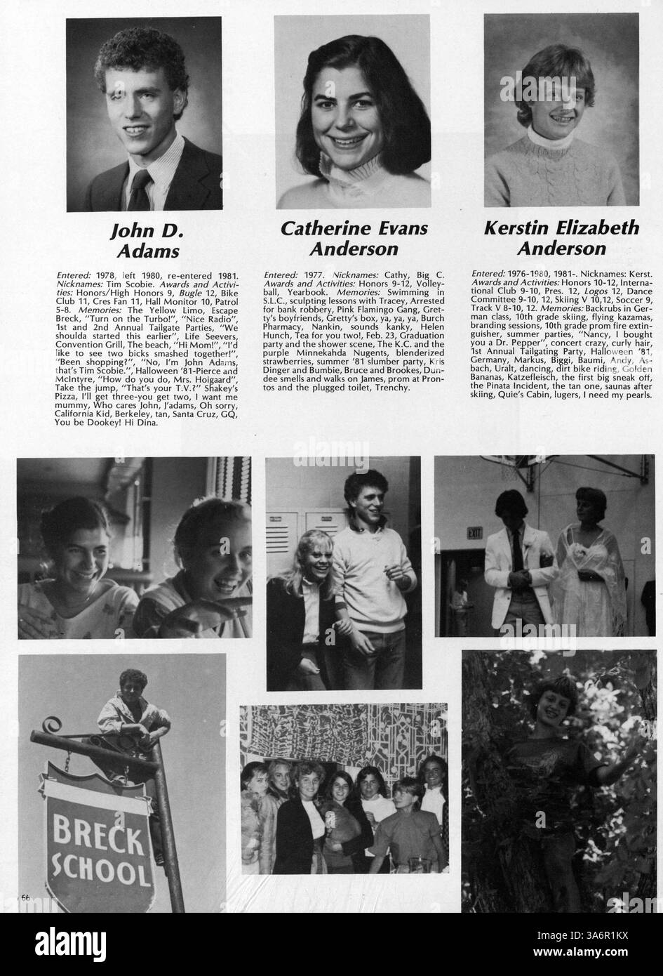 This 1982 edition of the Breck Mustang yearbook highlights key events ...