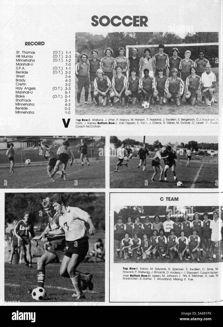The 1982 Breck Mustang yearbook documents the significant academic ...