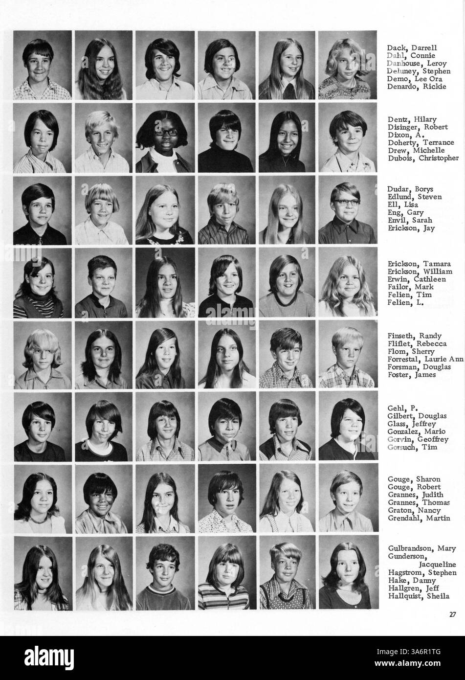 This junior high school yearbook documents the students, teachers, clubs, and events of the 1973 ...