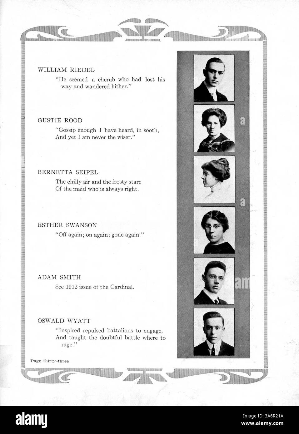 The 1913 'Cardinal' yearbook from East High School documents the ...