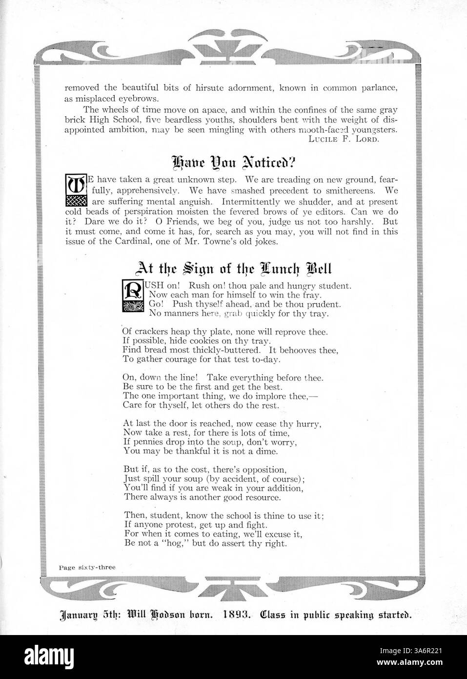 The 1913 edition of 'The Cardinal' yearbook features photographs of ...