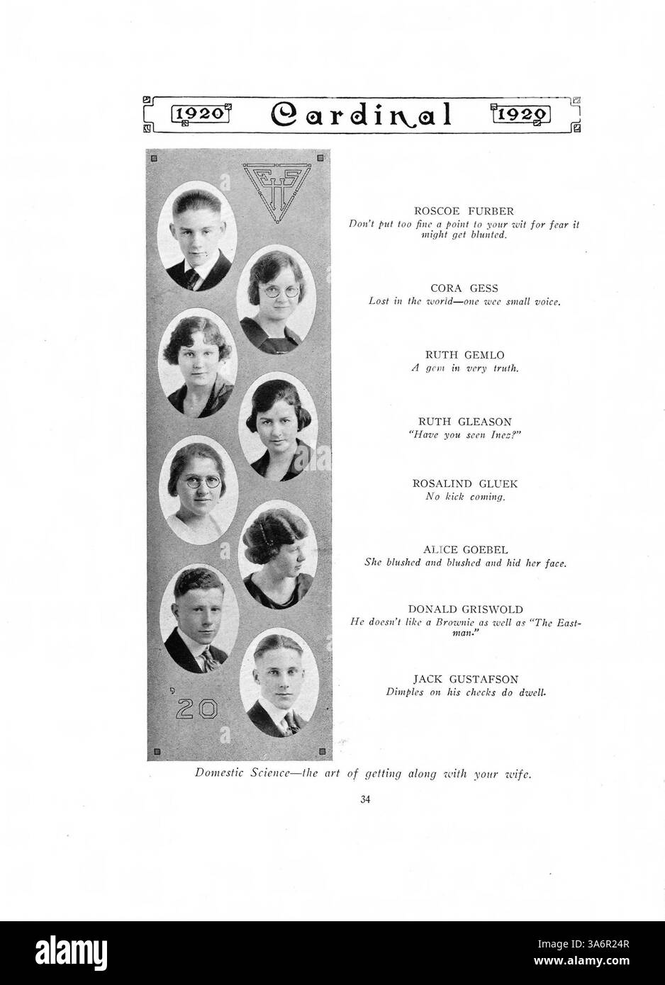 The 1920 cardinal yearbook from east high documents the accompli hi-res ...