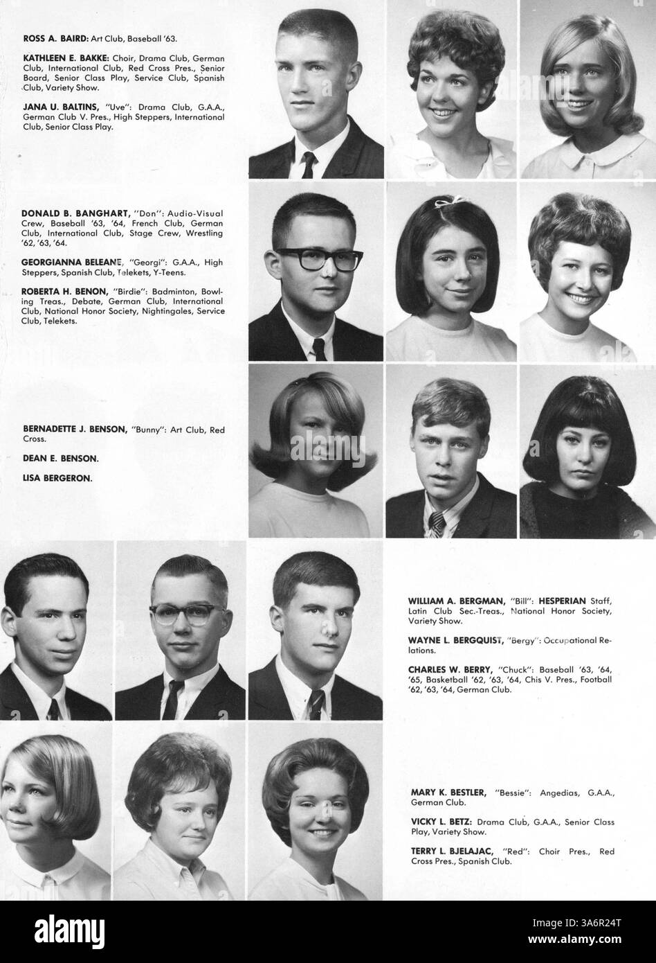 The 1965 'Hesperian' yearbook from West High School highlights the 1964 ...