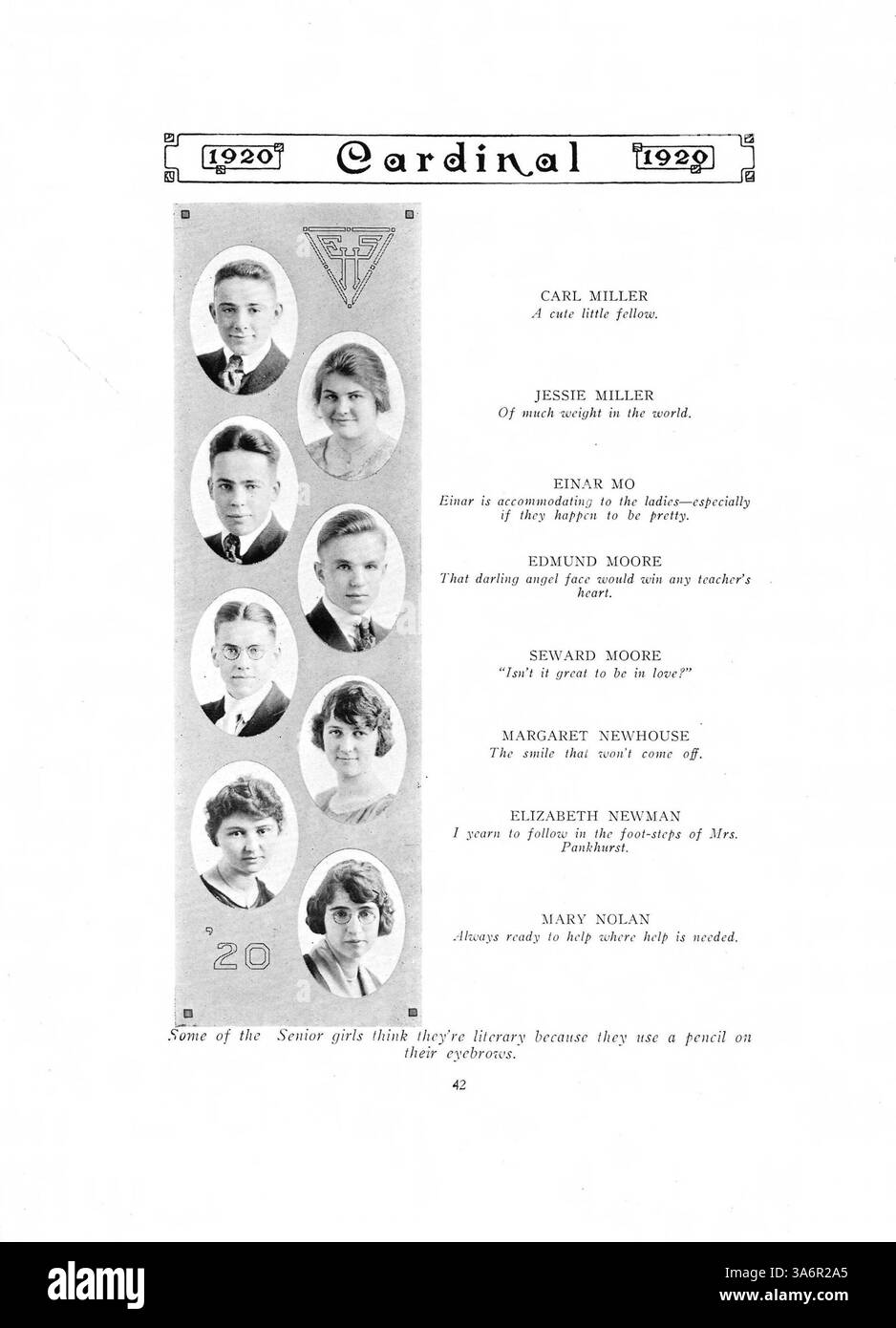 This 1920 cardinal yearbook from east high school documents students ...