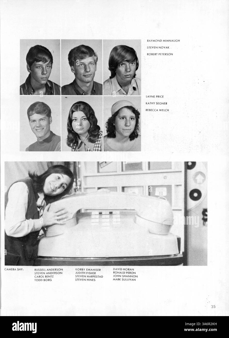 This high school yearbook from 1971, titled 'Mohian,' features student ...
