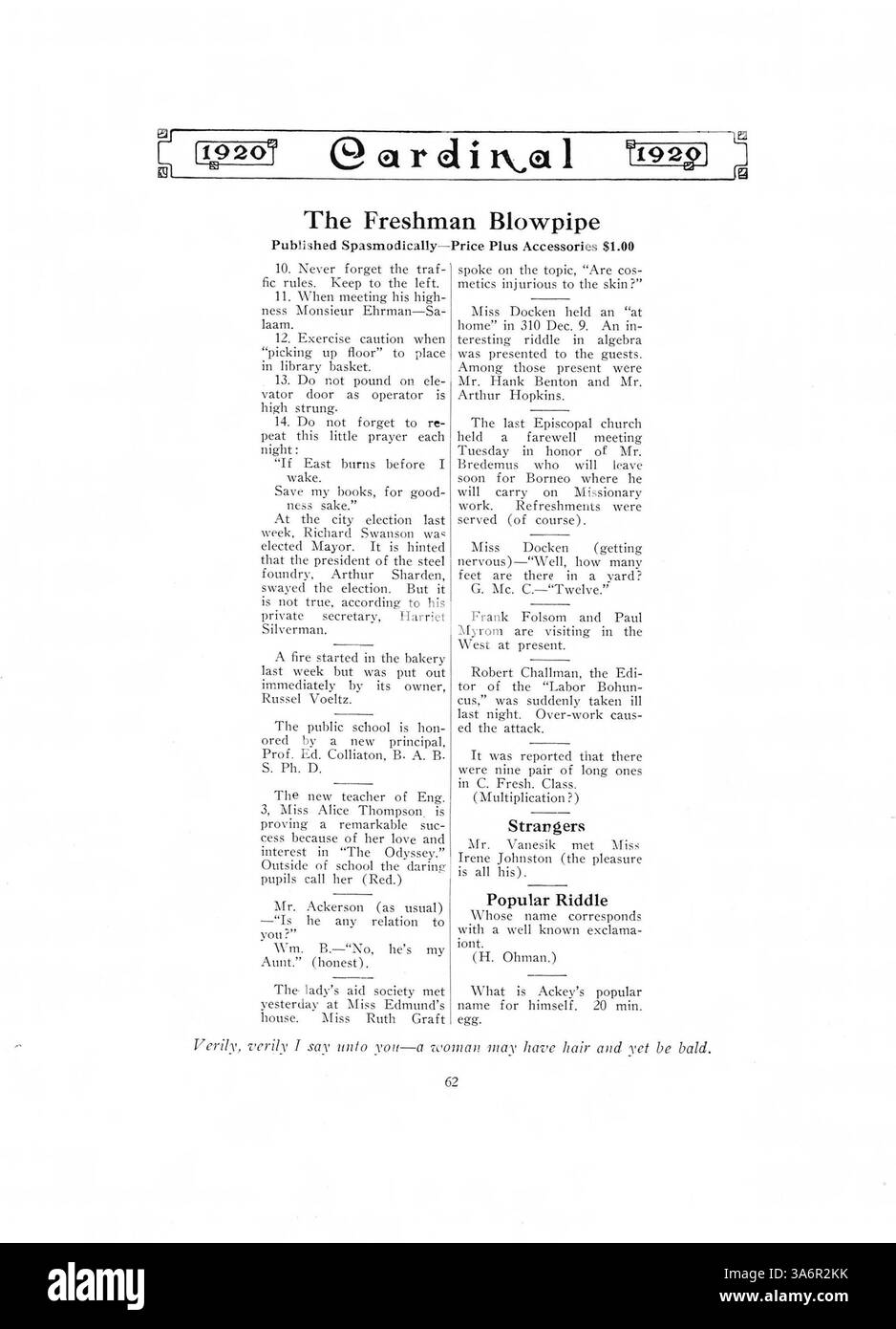 Captures the school year at east high school Black and White Stock ...