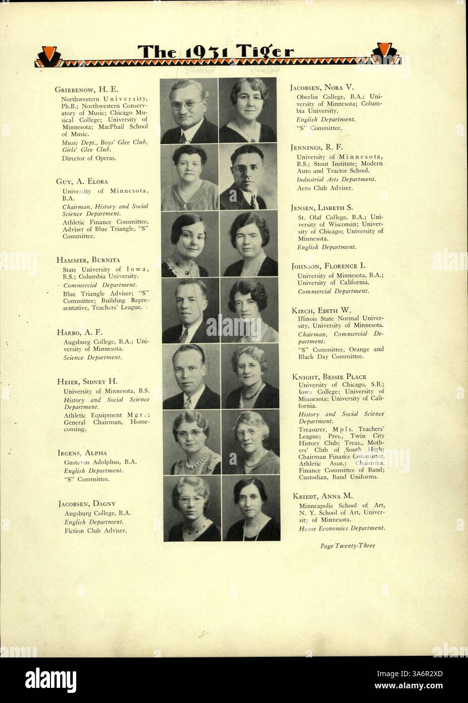 The 'Tiger 1931' yearbook from South High School documents student life ...