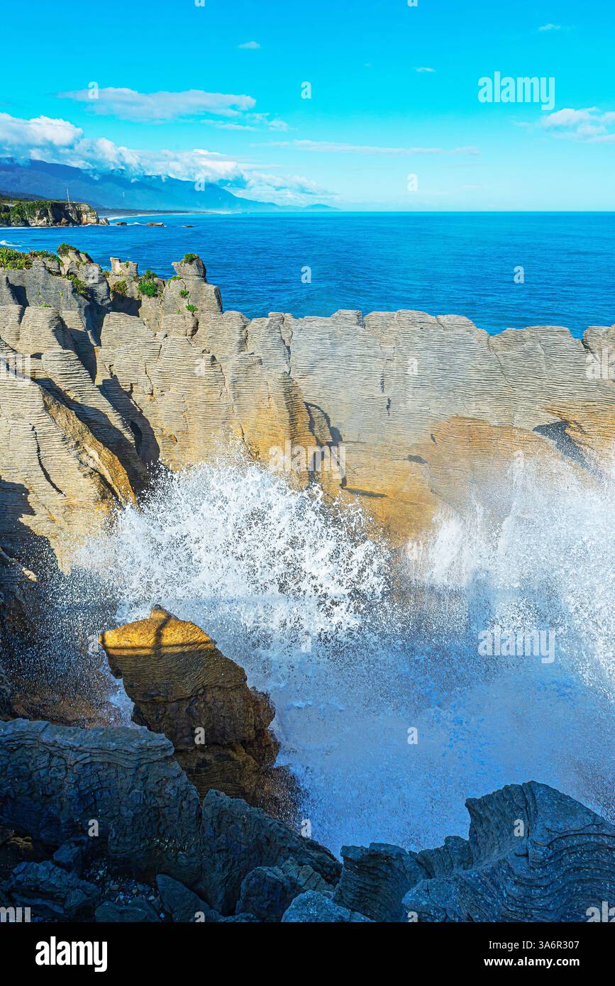 Pancake Rocks, Punakaiki, South Island, New Zealand Stock Photo - Alamy