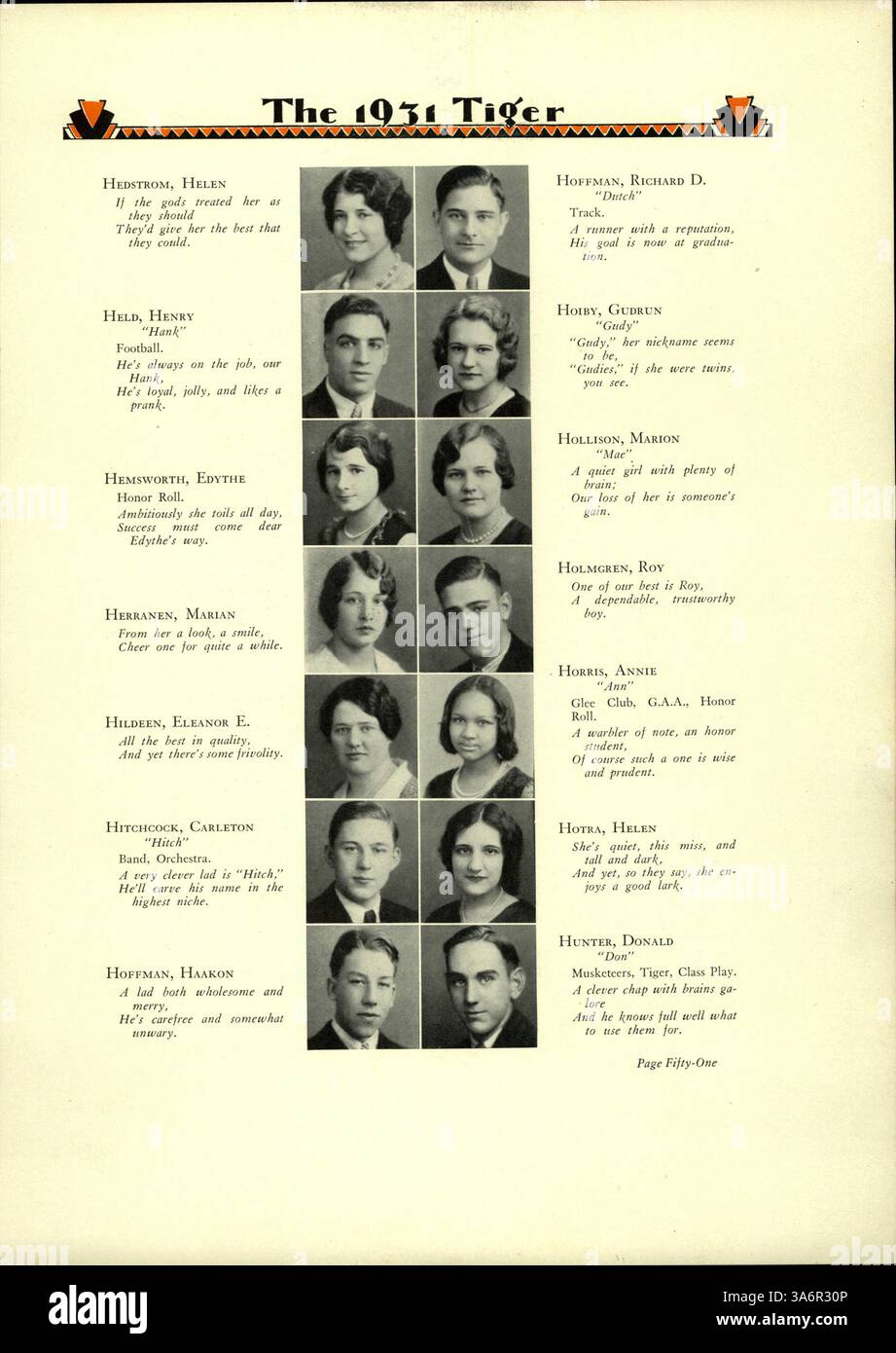 The 'Tiger 1931' yearbook from South High School captures the essence ...