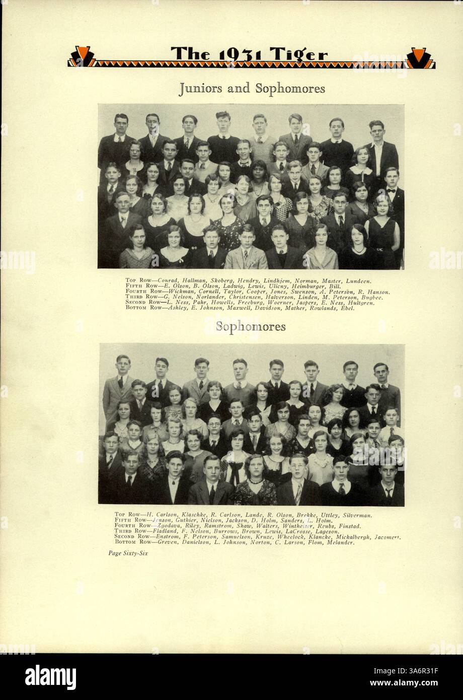 The 'Tiger 1931' yearbook from South High School offers a detailed ...