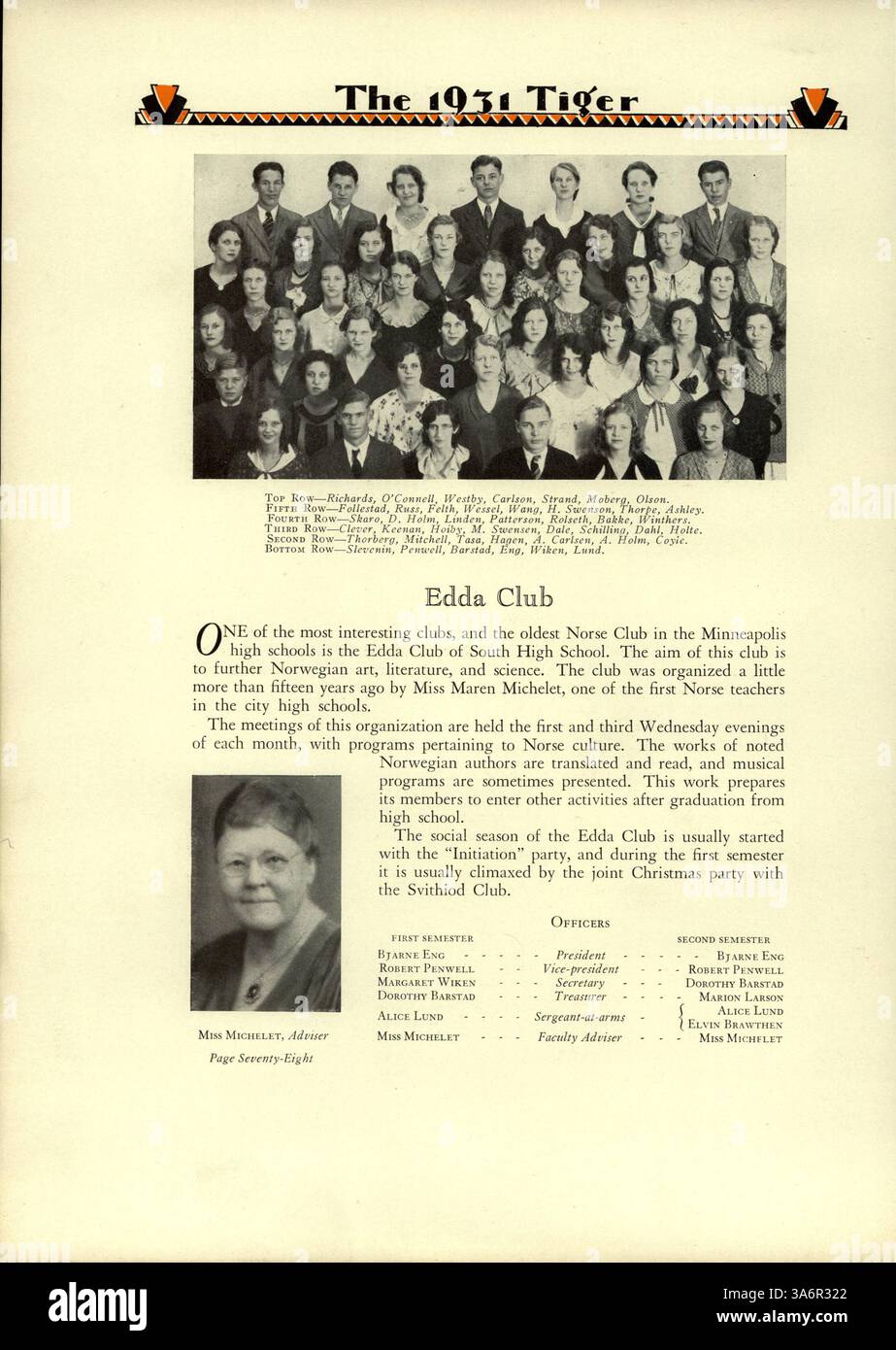 The 'Tiger 1931' yearbook showcases South High School's students ...