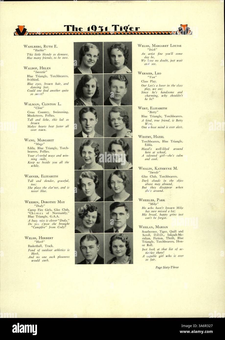 The 'Tiger 1931' yearbook captures the highlights of the 1930-1931 ...