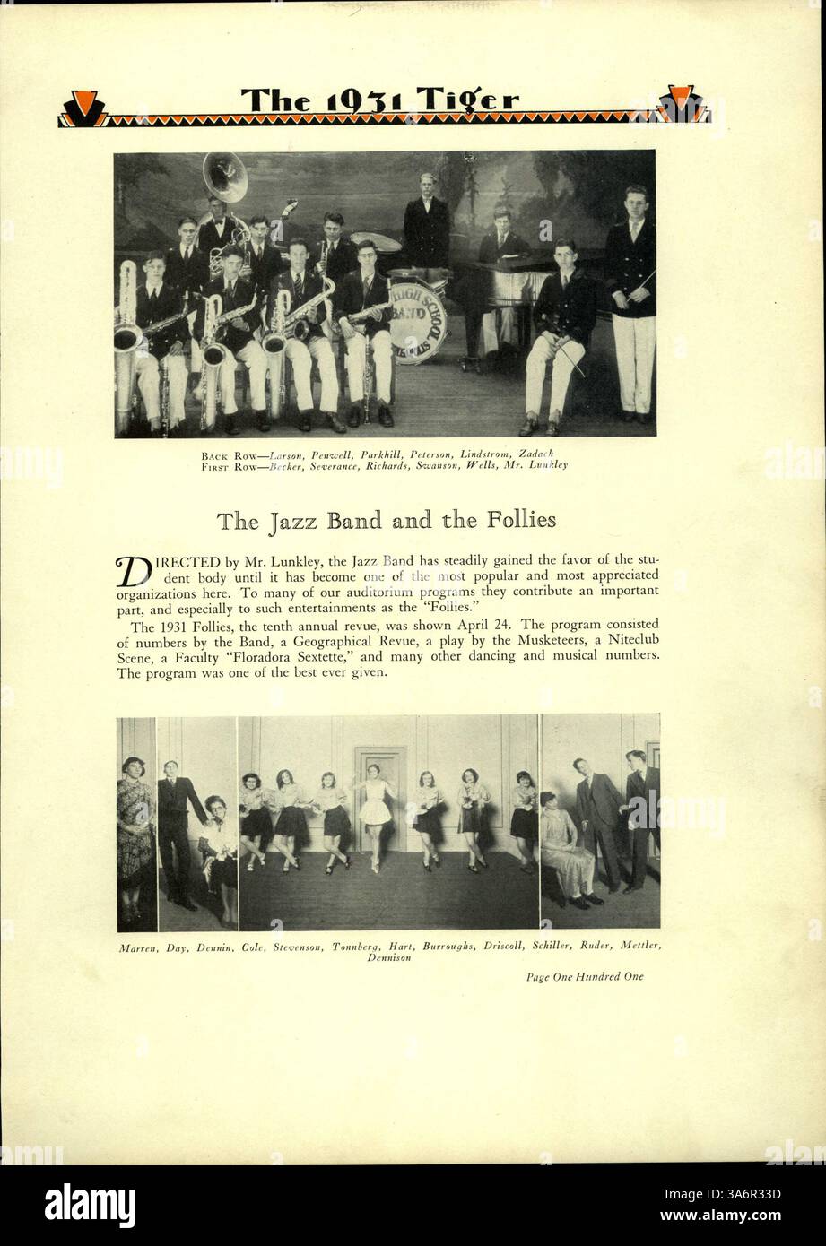 The 'Tiger 1931' yearbook documents the 1930-1931 school year at South ...