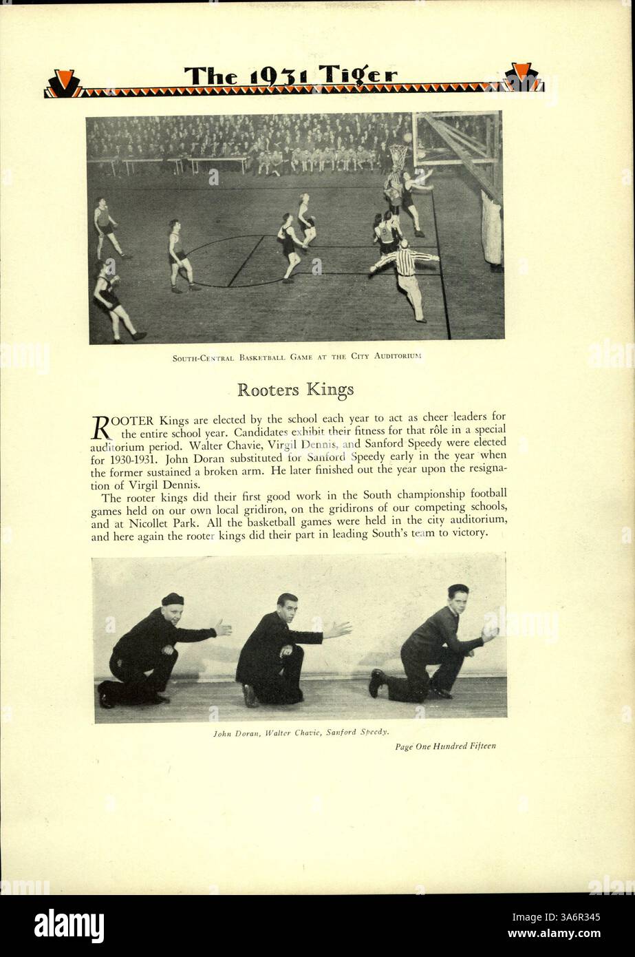 'Tiger 1931' is the South High yearbook, documenting the 1930-1931 ...