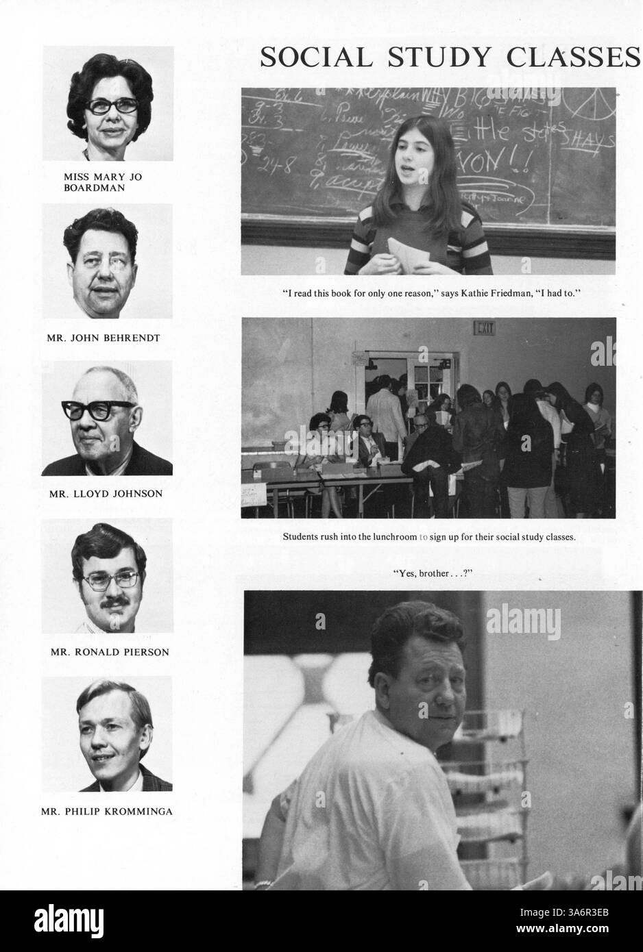 The 1972 'Hesperian' yearbook from West High School records the ...