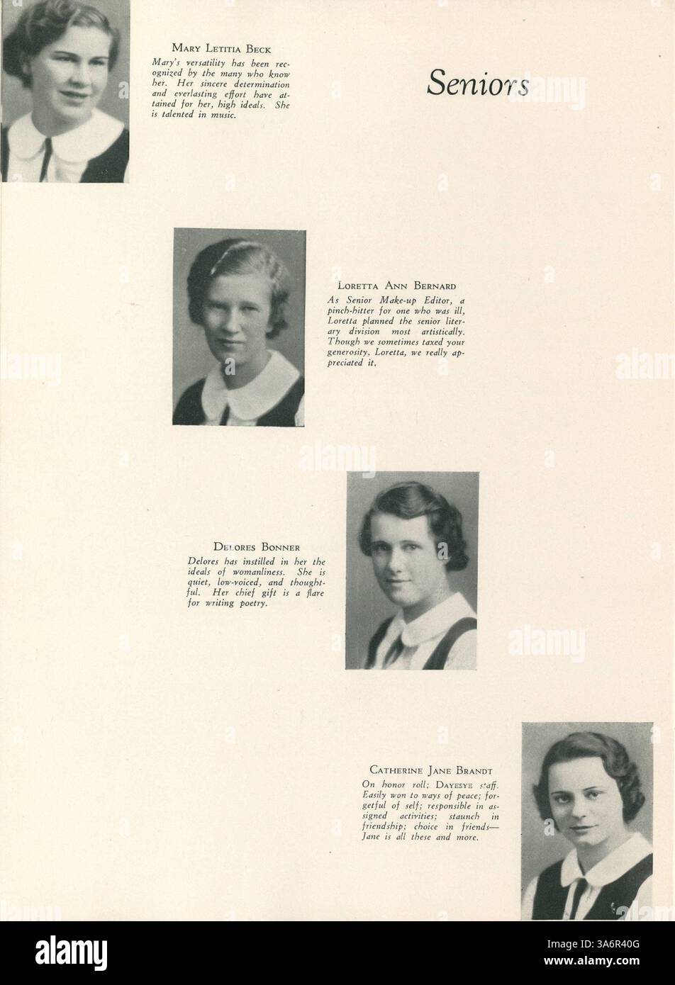 The 1934 St. Margaret's Academy Yearbook offers a glimpse into the ...