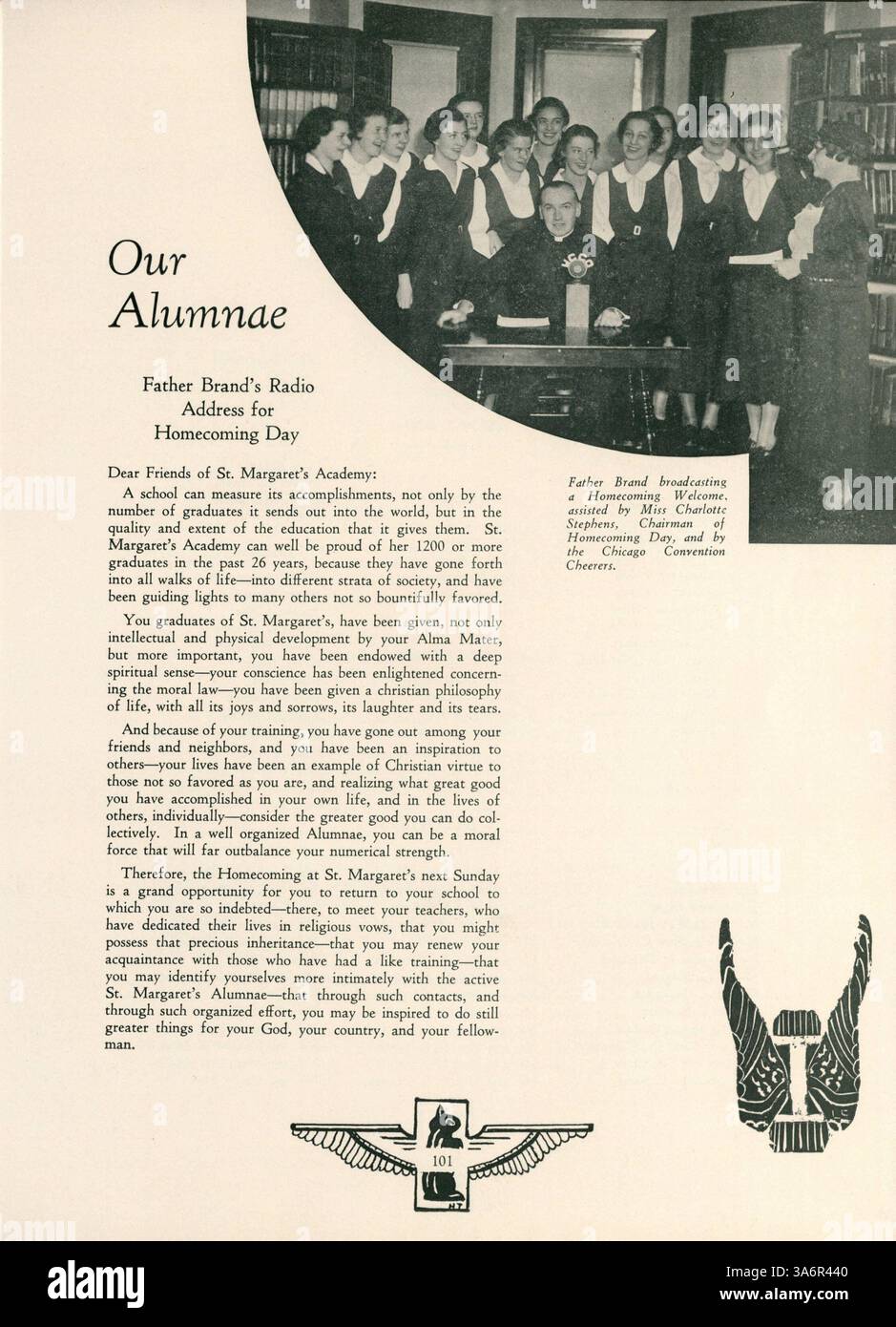 This 1934 yearbook from st margarets academy details student life hi ...