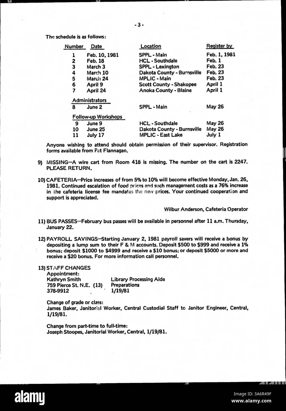 This 1981 minneapolis public library official bulletin features hi-res ...