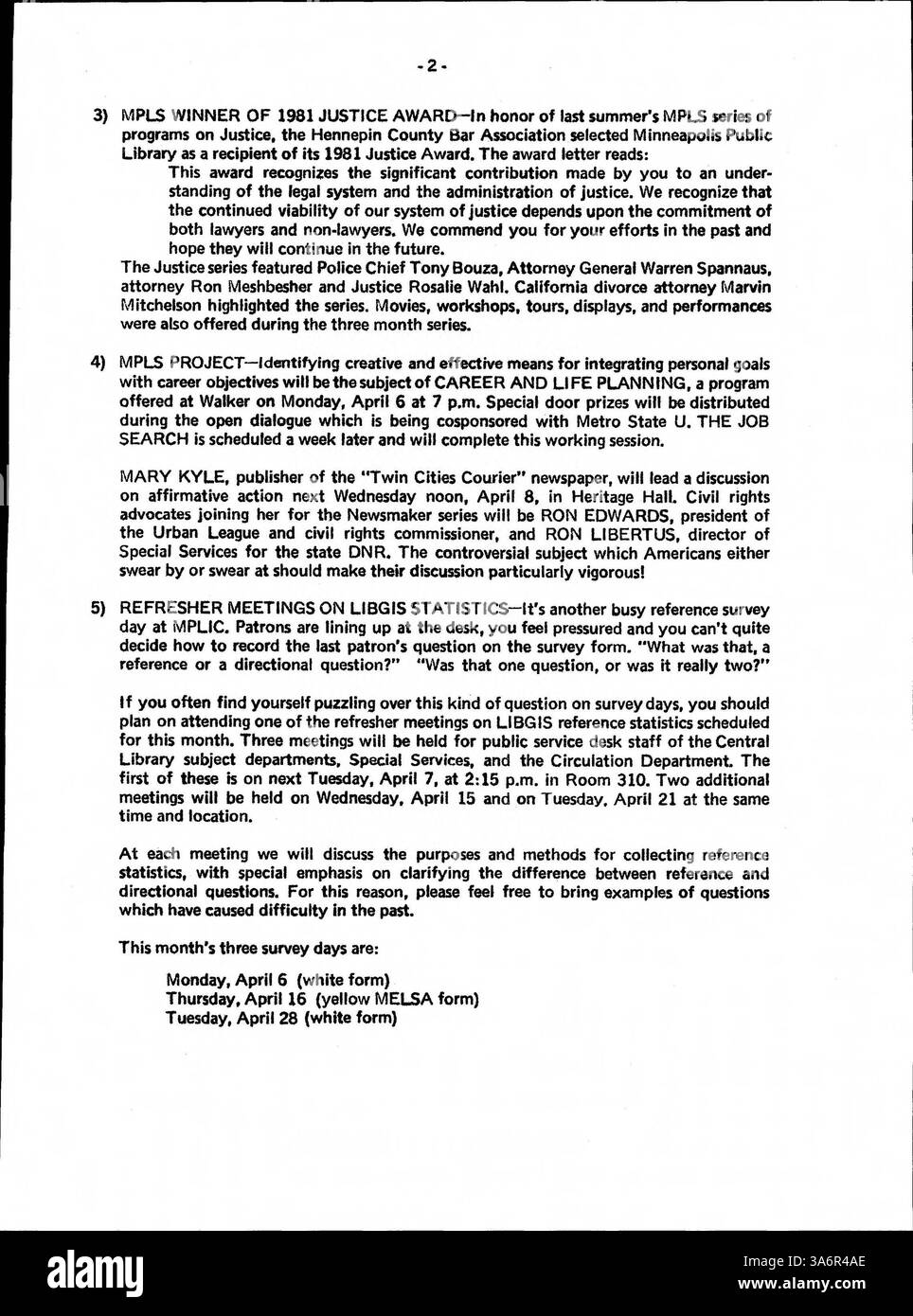 This 1981 issue of the Minneapolis Public Library Official Bulletin ...