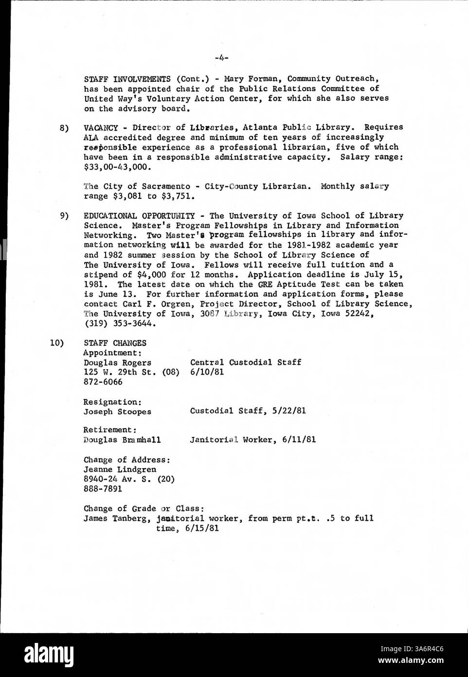 Keeping staff informed of internal developments hi-res stock ...