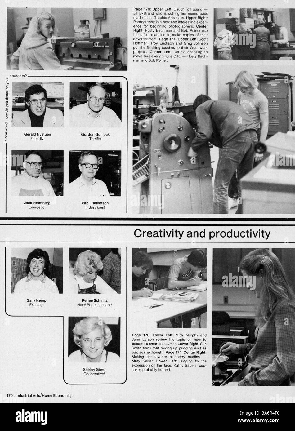 The 1981 Echowan yearbook of St. Louis Park High School records the ...