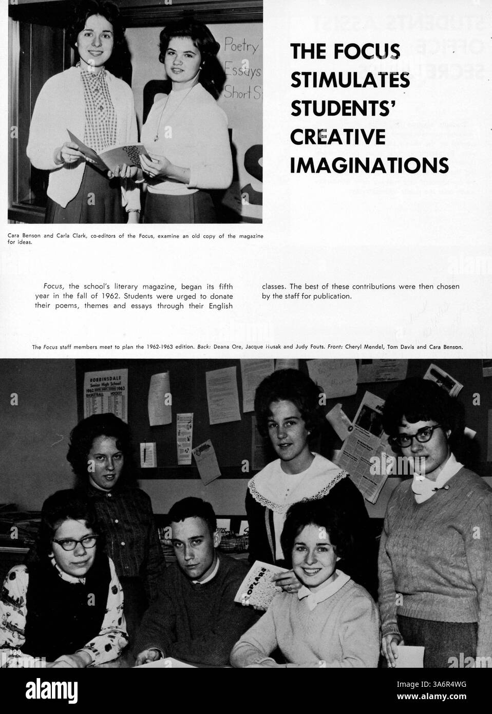 The 1963 Robbinsdale High School yearbook, 'The 1963 Robin', captures ...