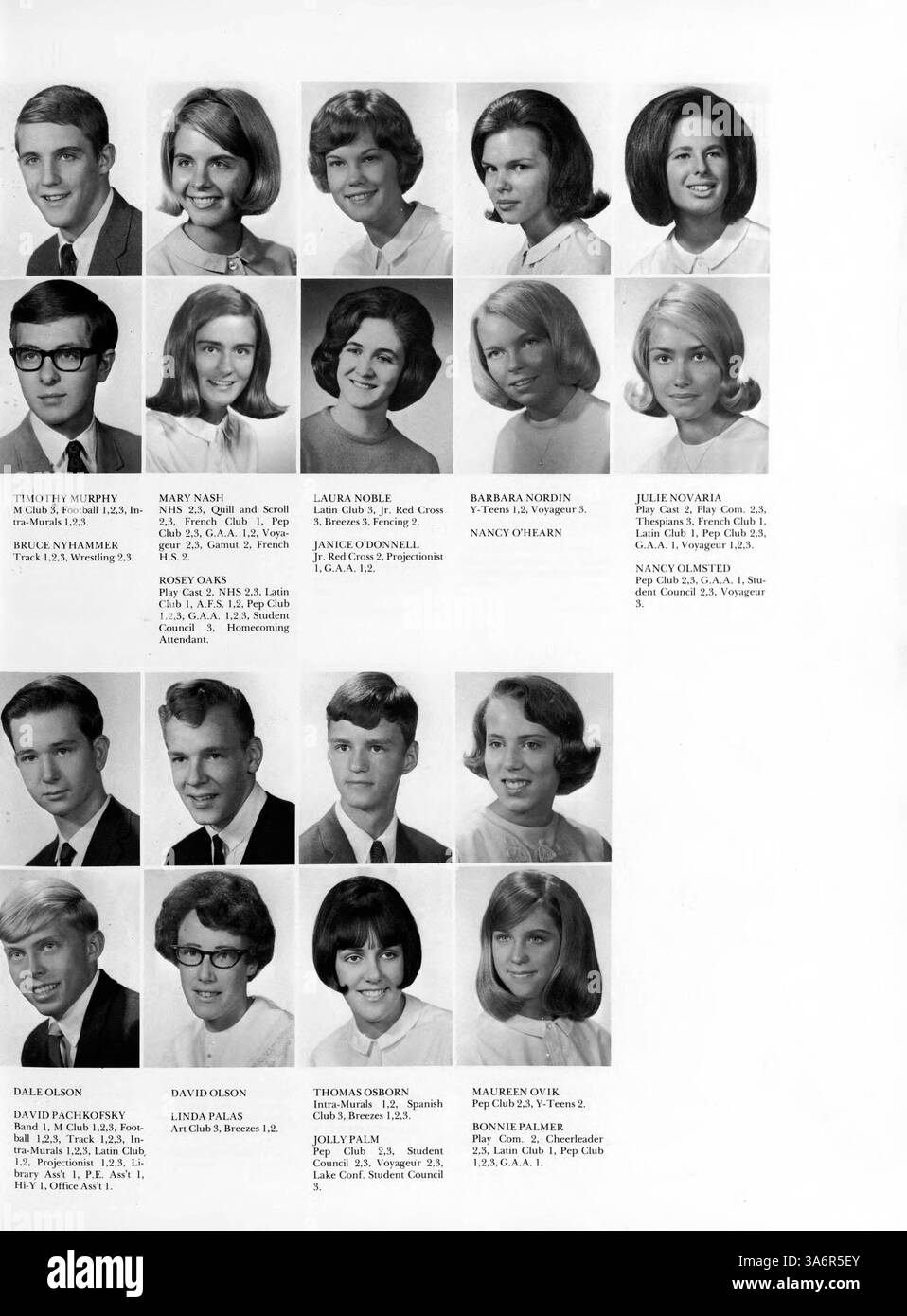 The 1966 'Voyageur' yearbook from Minnetonka High School documents the ...