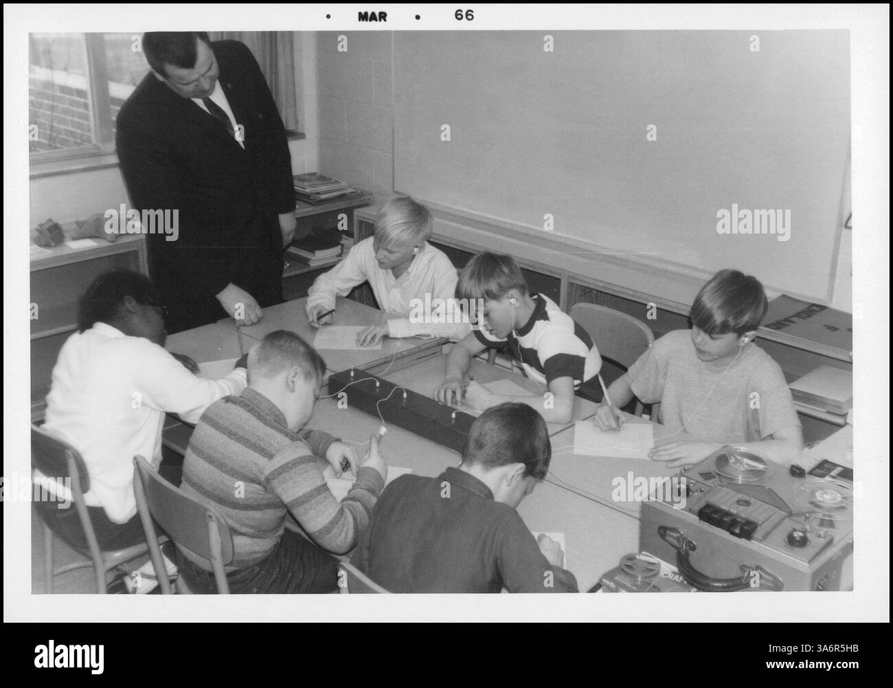 Listening stations are set up to explore African American history ...