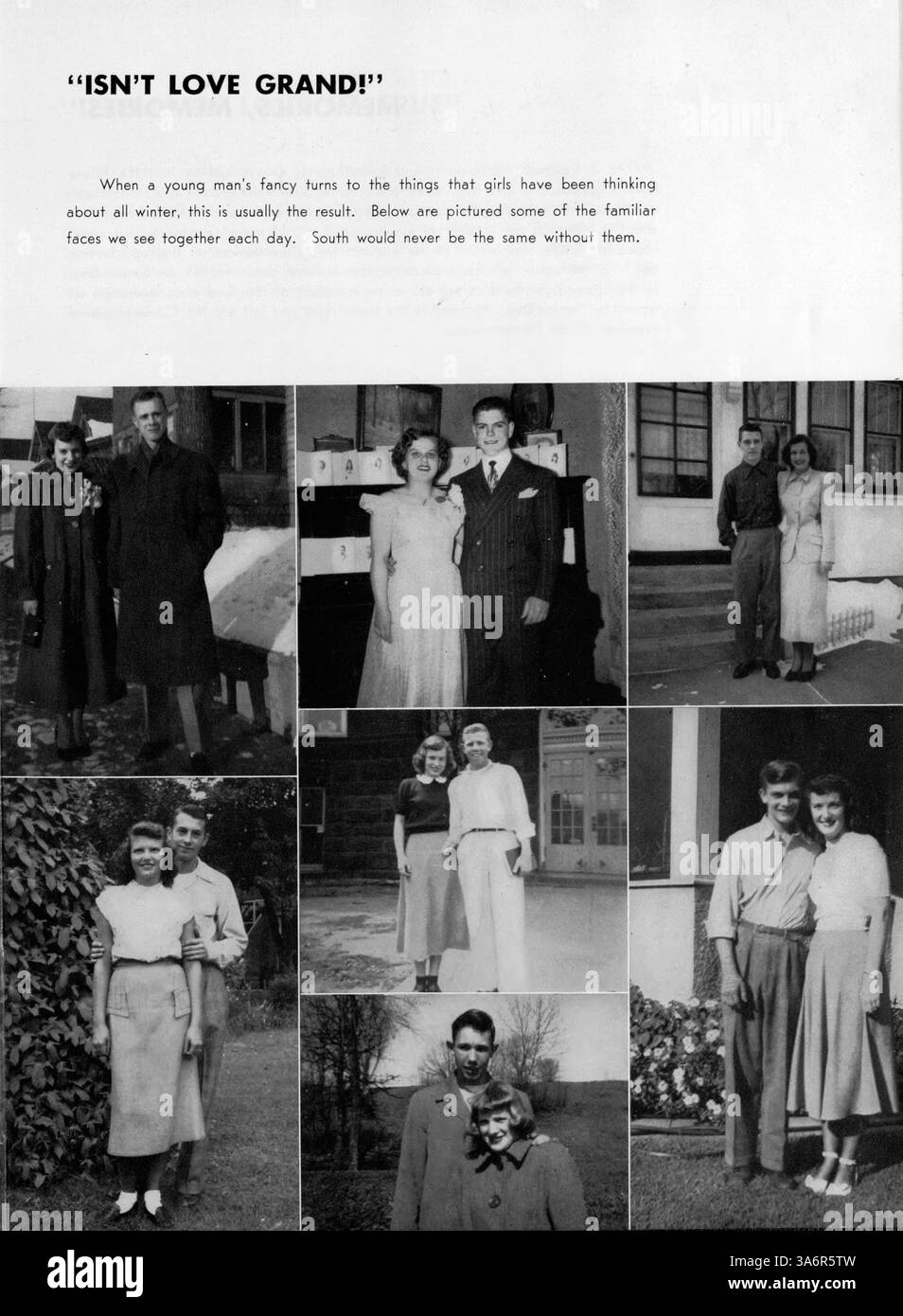 The 1949 Tiger yearbook from South High School documents the students, teachers, athletic teams ...