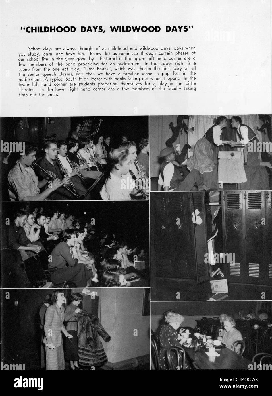 The 1949 edition of south high schools tiger yearbook captures hi-res stock photography and ...