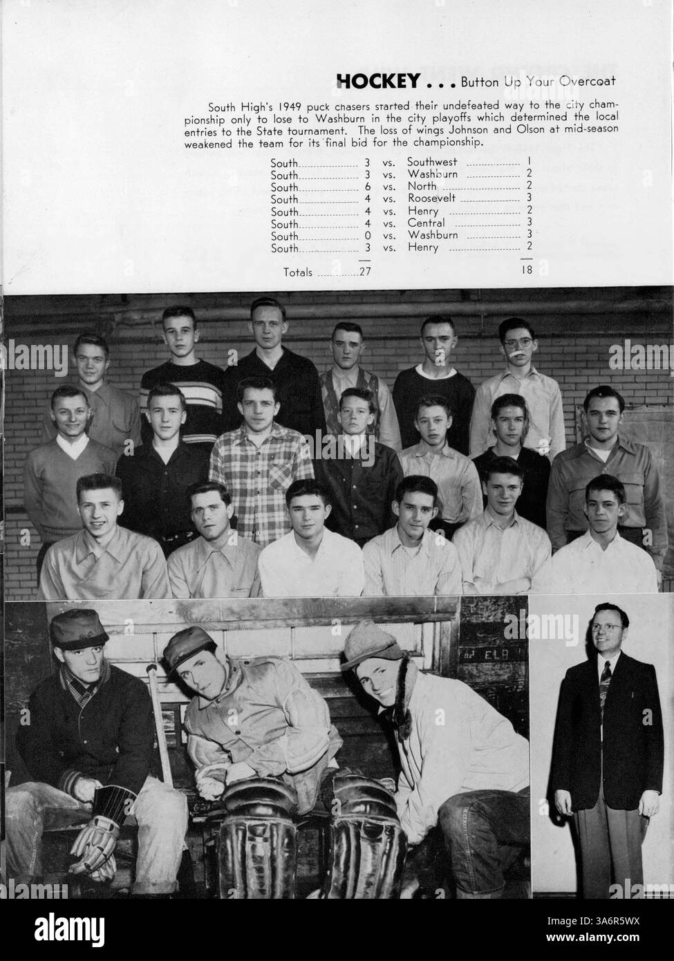 Captures the key events of the 1948 1949 school year hi-res stock ...