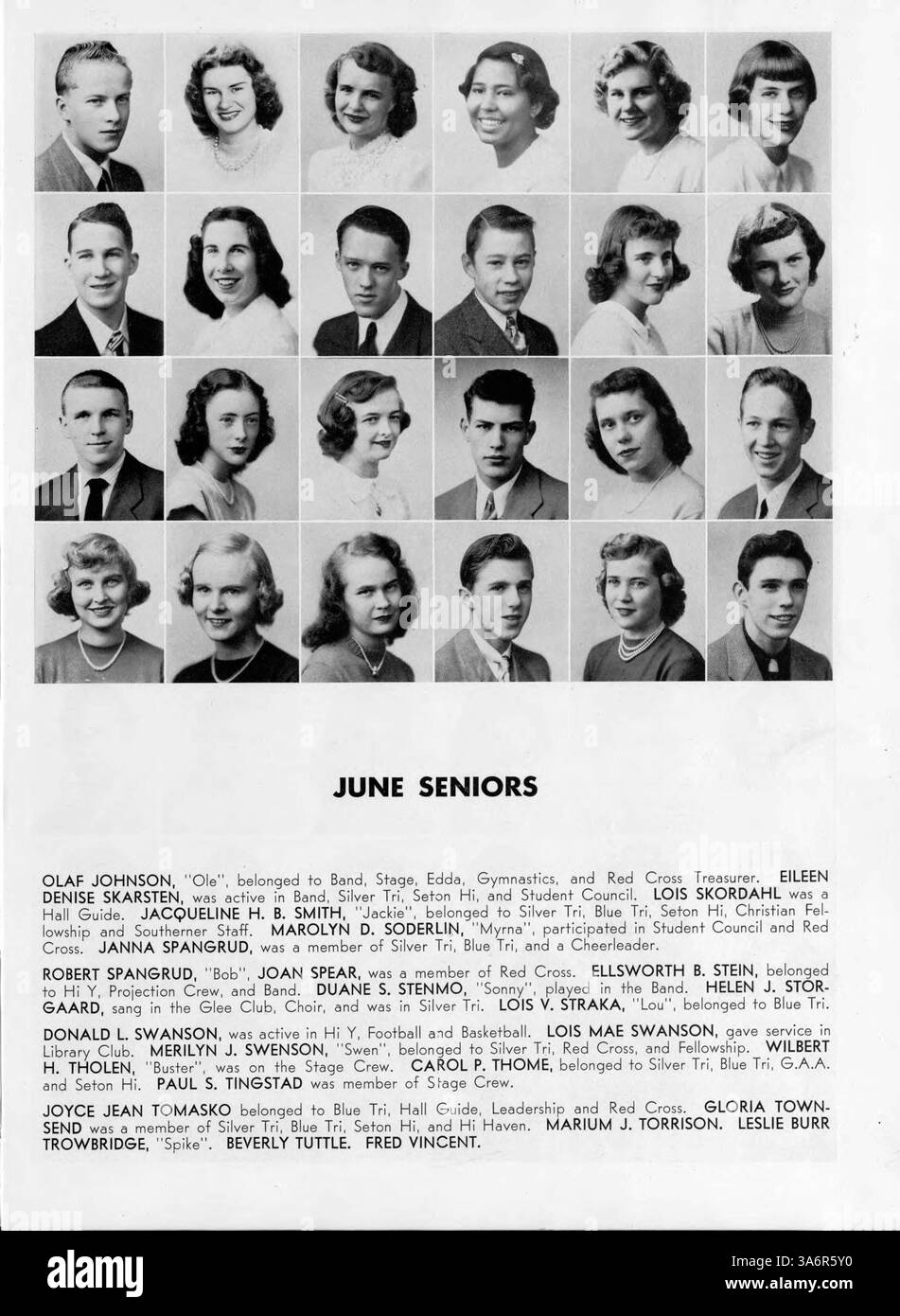 The 1949 South High Yearbook, 'Tiger,' documents the students, teachers ...