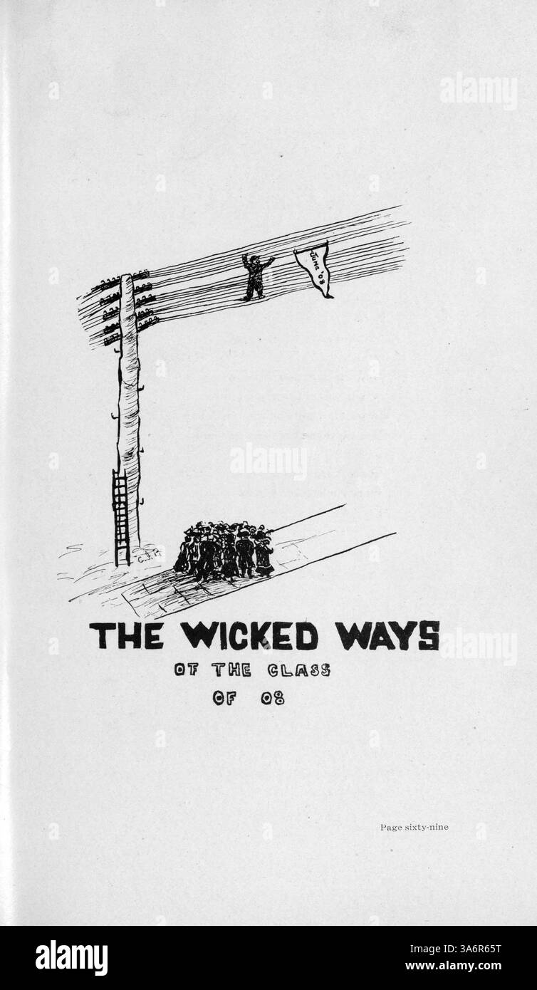 The 1908 south high yearbook captures the student body hi-res stock ...