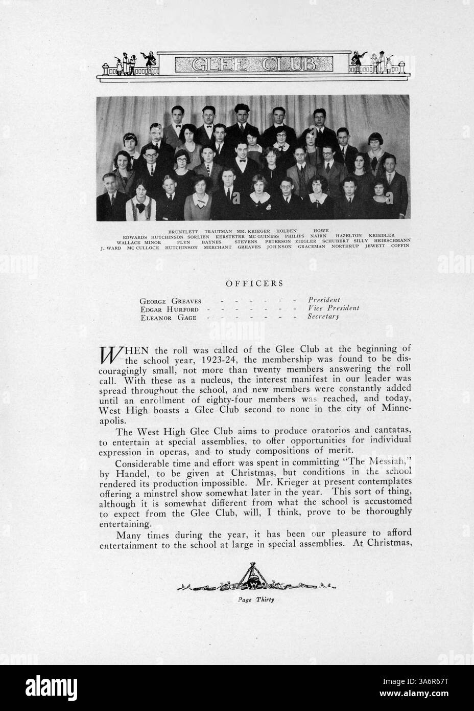 Yearbook of 1924 highlights the school year at west high Black and ...