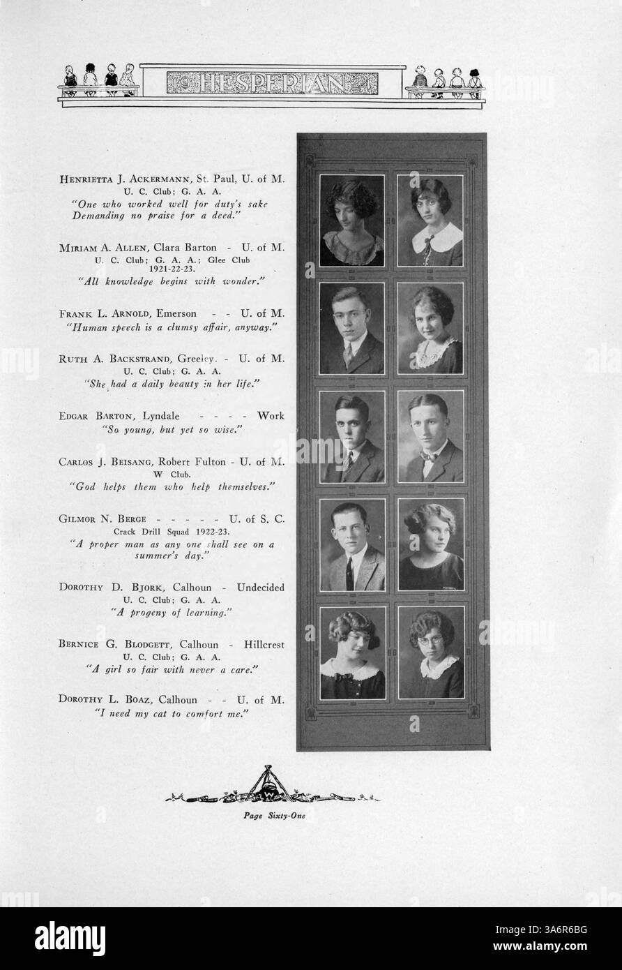 This 1924 yearbook from West High School, known as 'Hesperian ...
