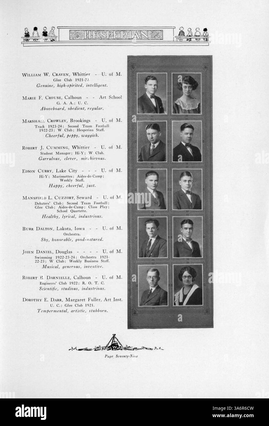 The 1924 'Hesperian' yearbook from West High School chronicles the ...